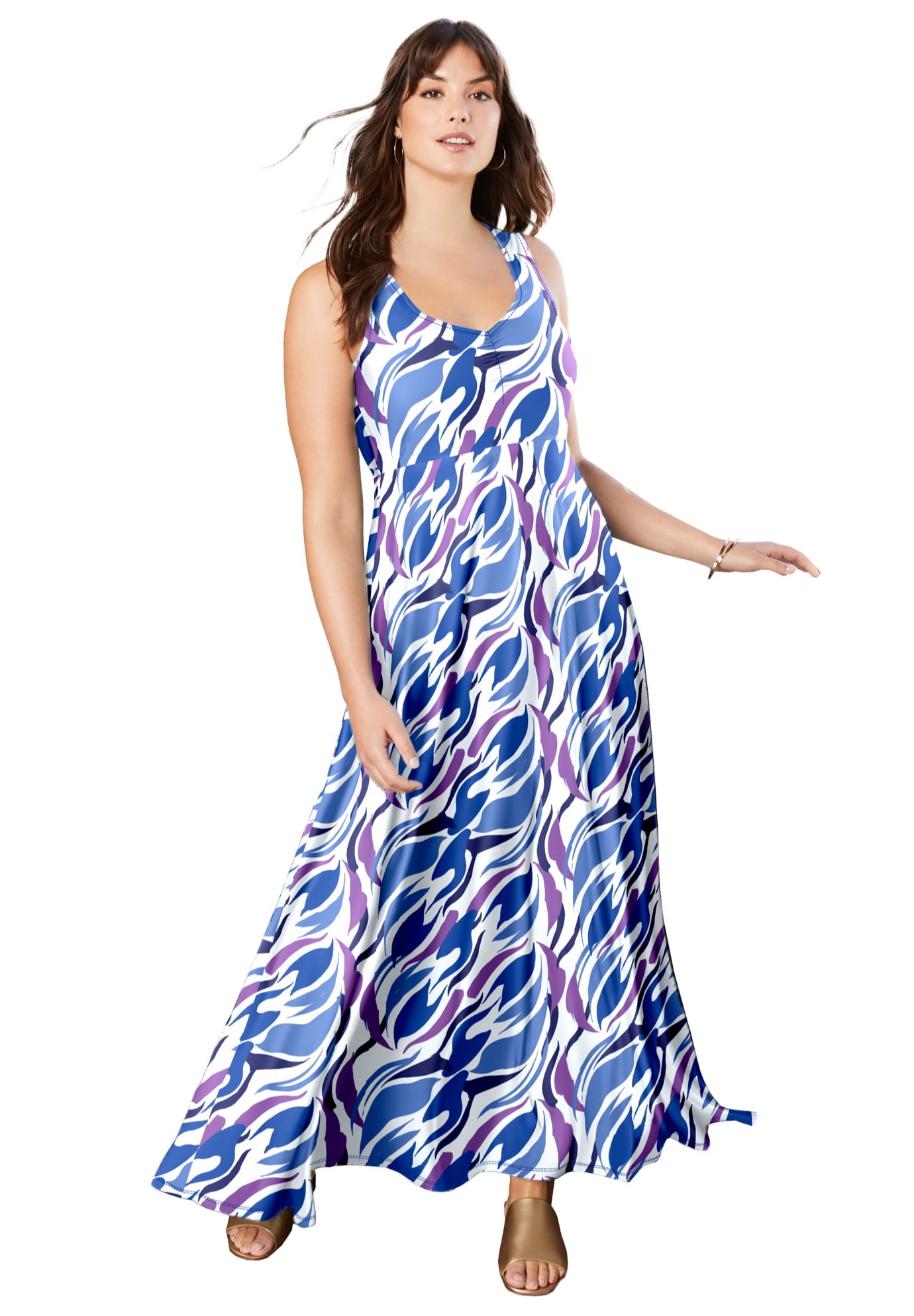 June + Vie Women's Plus Size Sleeveless Sweetheart Dress - Walmart.com