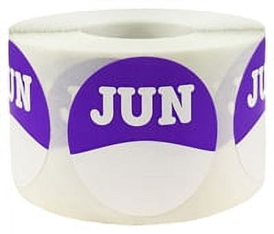 June Writable Months of the Year Jan - Dec Stickers | 1.5" Inch Round ...