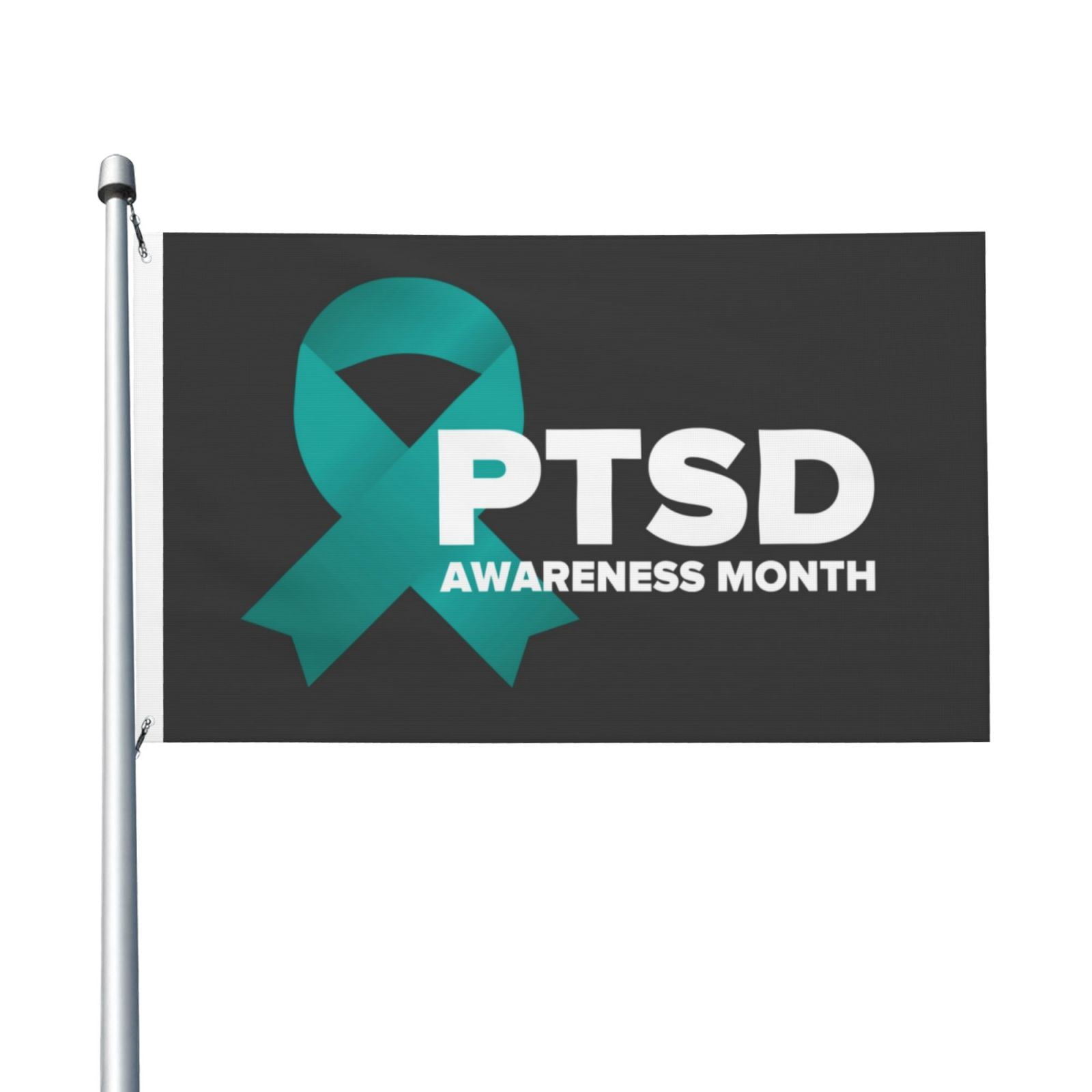 June is PTSD Awareness Month Flag 3x5 Ft Double-Sided Flag Outdoor Sign ...