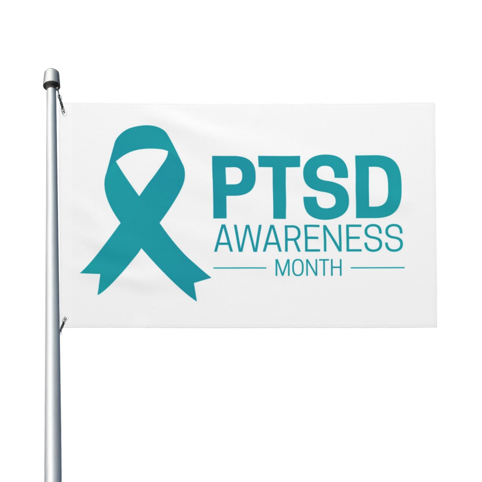 June is PTSD Awareness Month Flag 3x5 Ft Double-Sided Flag Outdoor Sign ...