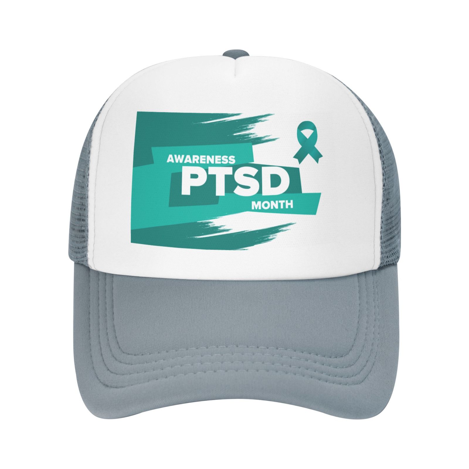 June is PTSD Awareness Month Hats for Men Women Mesh Baseball Cap ...