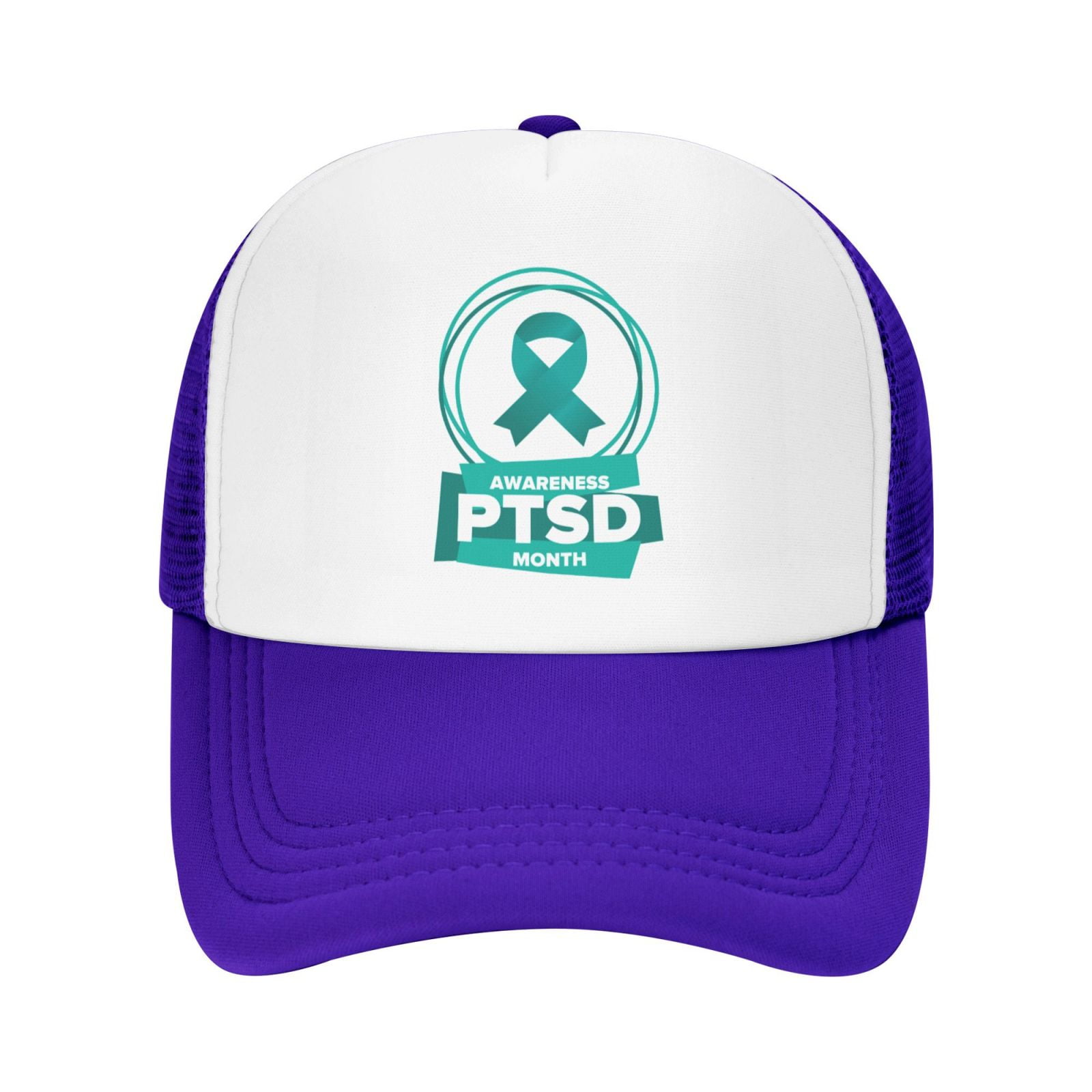 June is PTSD Awareness Month Hats for Men Women Mesh Baseball Cap ...