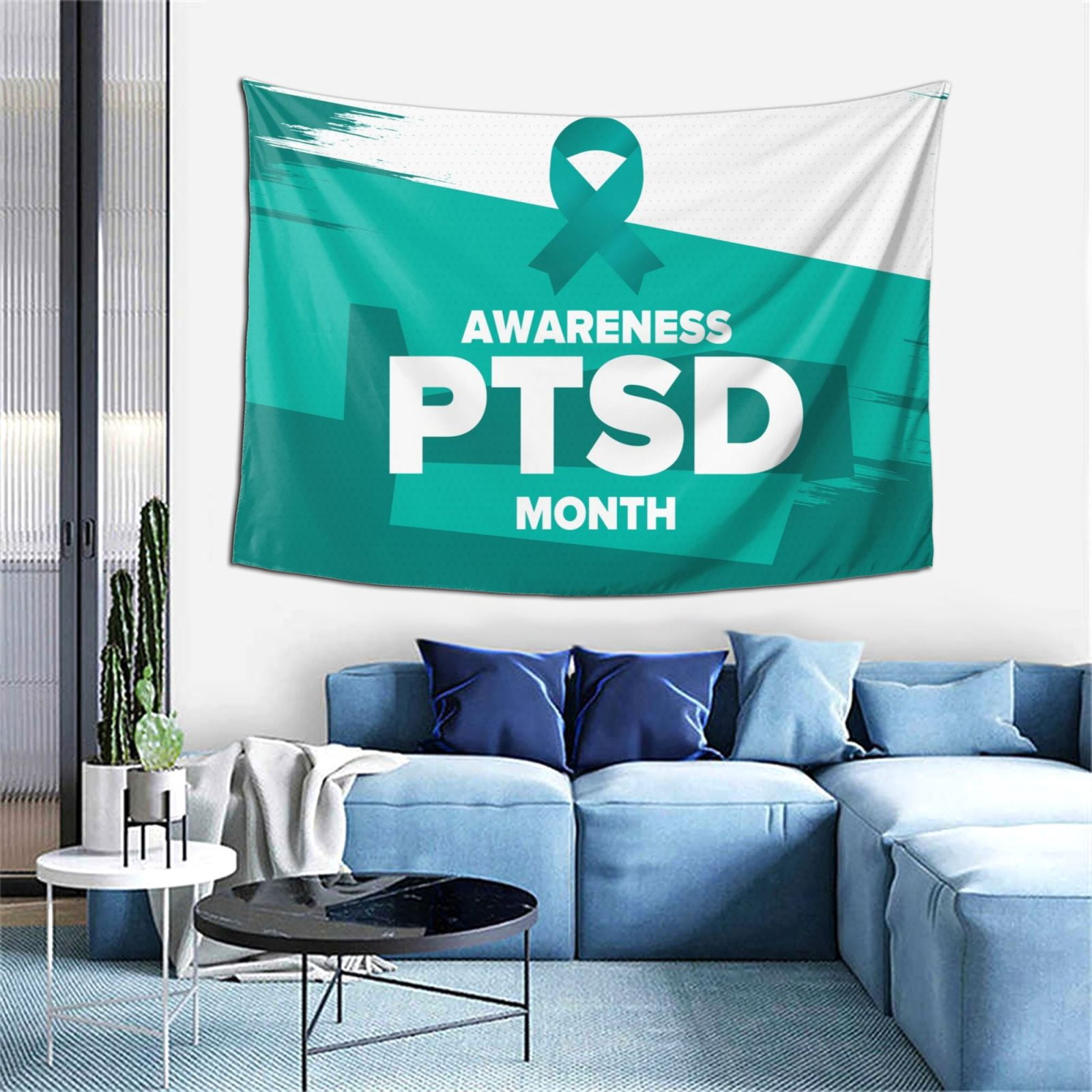 June is PTSD Awareness Month Tapestry for Bedroom Aesthetic Wall ...