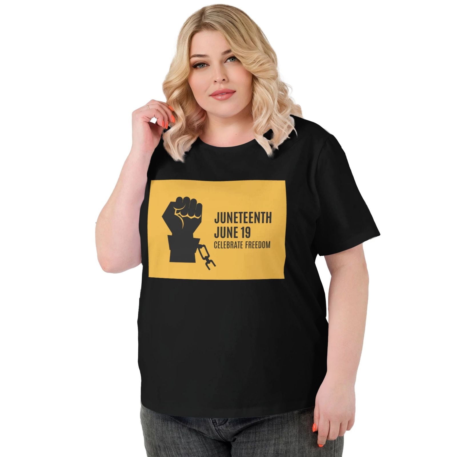 June-teenth Black His-tory Month Fist Pride African American Women'S ...