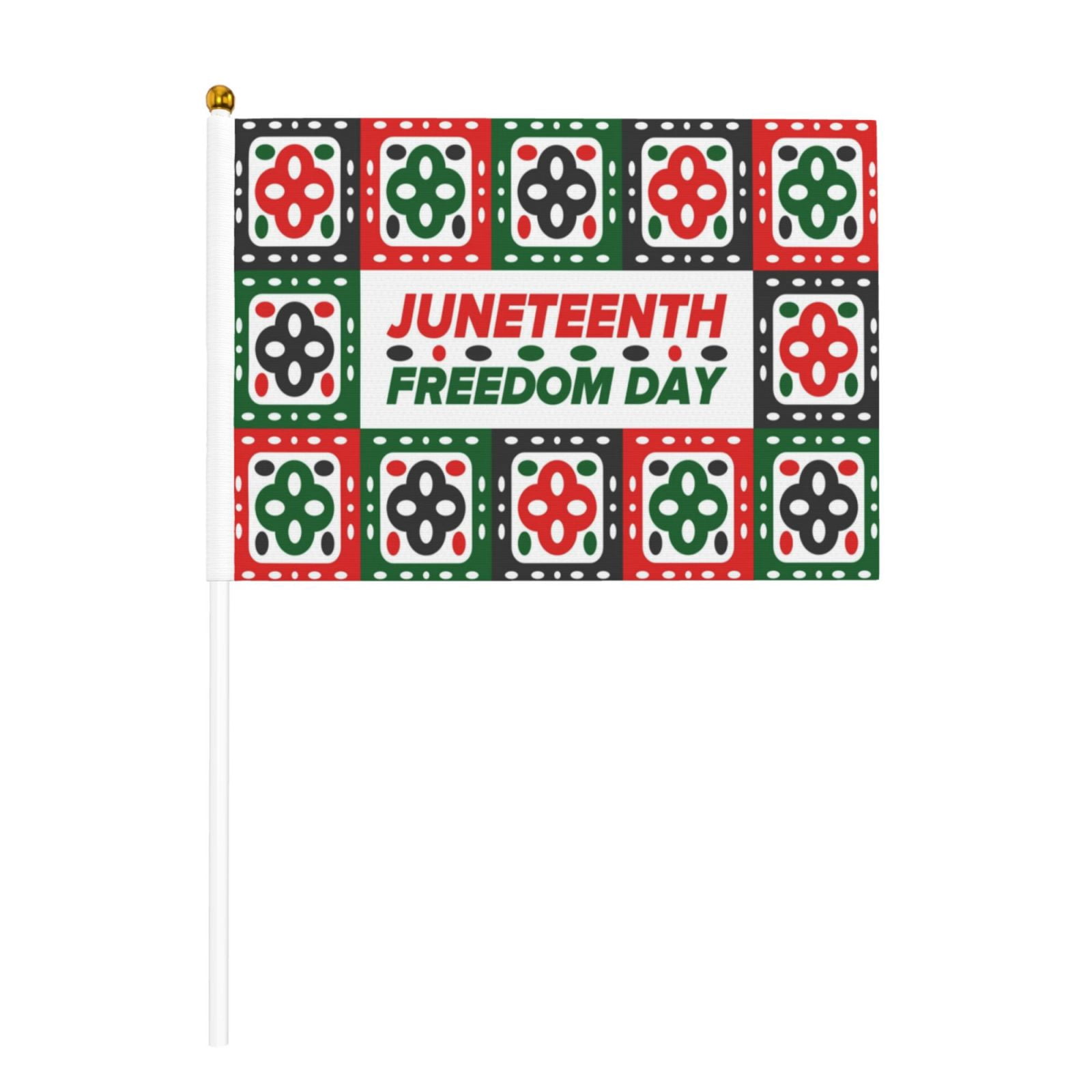 June-teenth Celebrate Black Freedom From 1865 Flag Small Mini Hand Held ...
