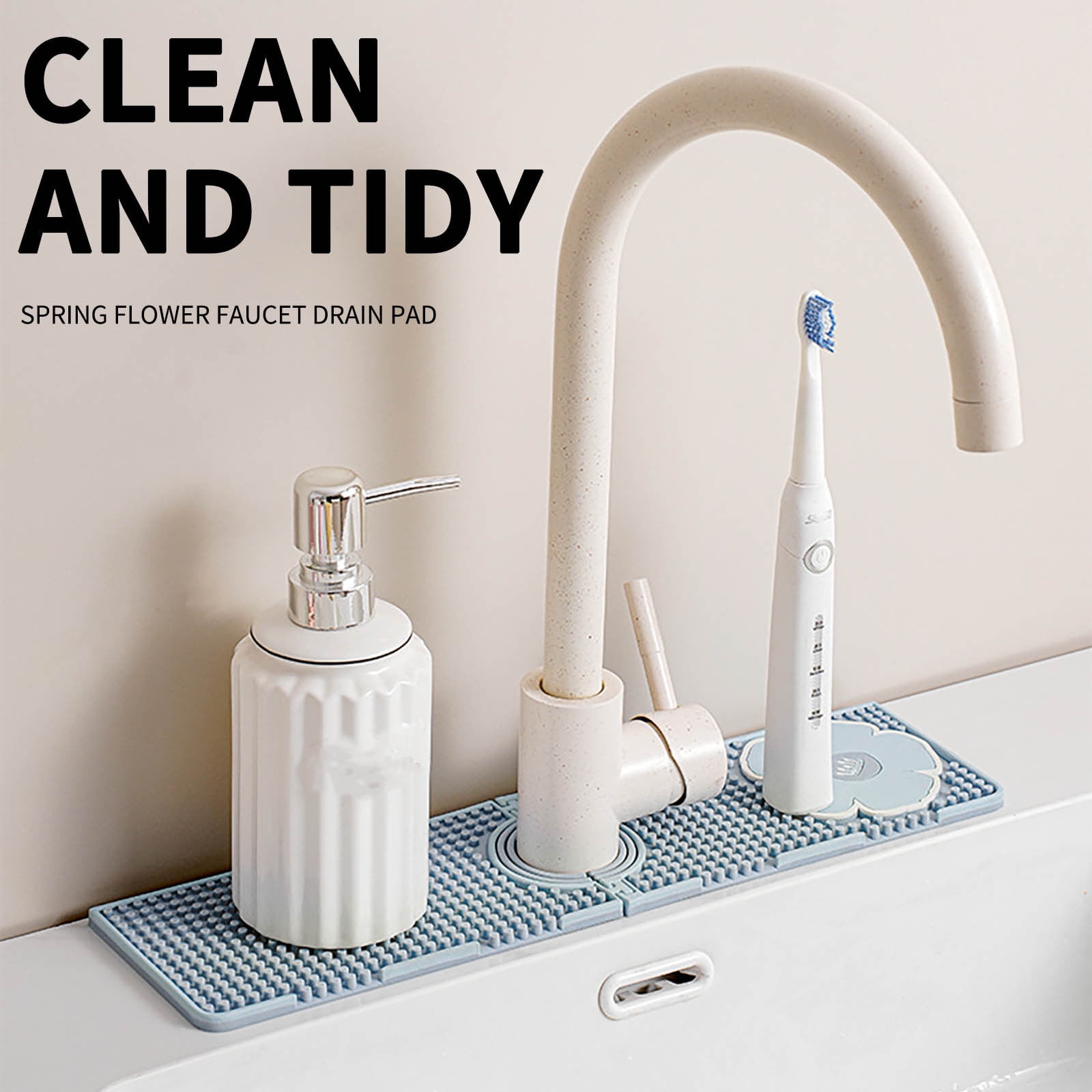 June under Clearance, Faucet Water Flowing Pad Drying Cushion Pad Sink ...