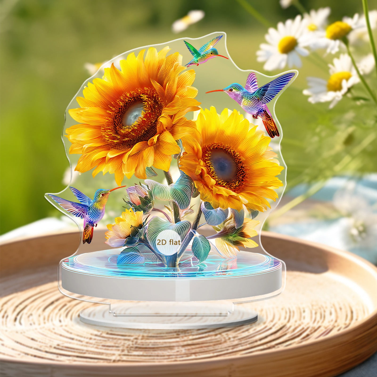 June under Clearance, Sunflower Flower Desktop Decoration 2D Flat Home ...