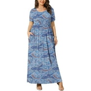 Terra & Sky Women's Plus Smock Midi Dress - Walmart.com