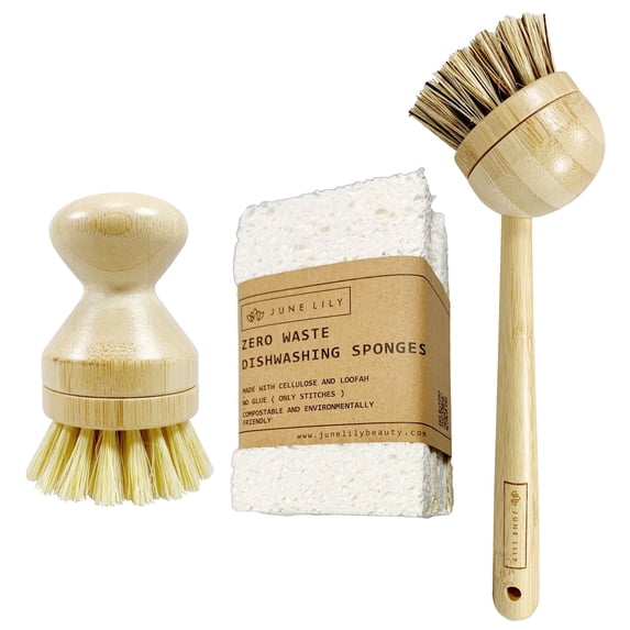 JuneLily Vegan Dish Sponge Eco-Friendly Plant-Based for Kitchen Dish ...