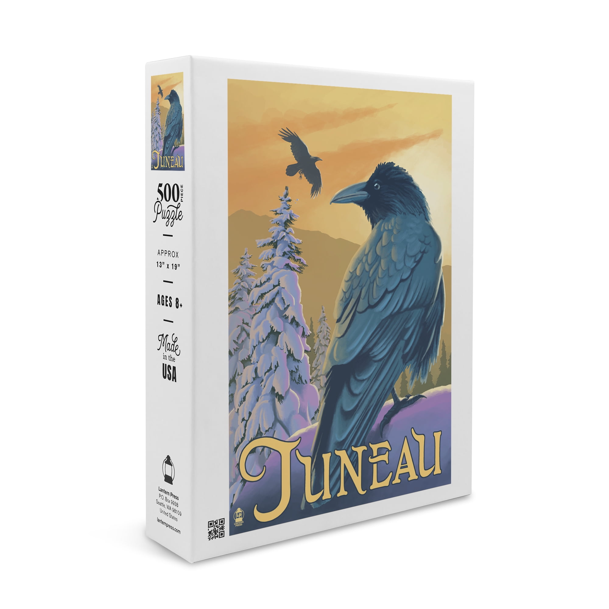 Juneau, Alaska, Raven Scene (19x27 inches, Premium 500 Piece Jigsaw ...