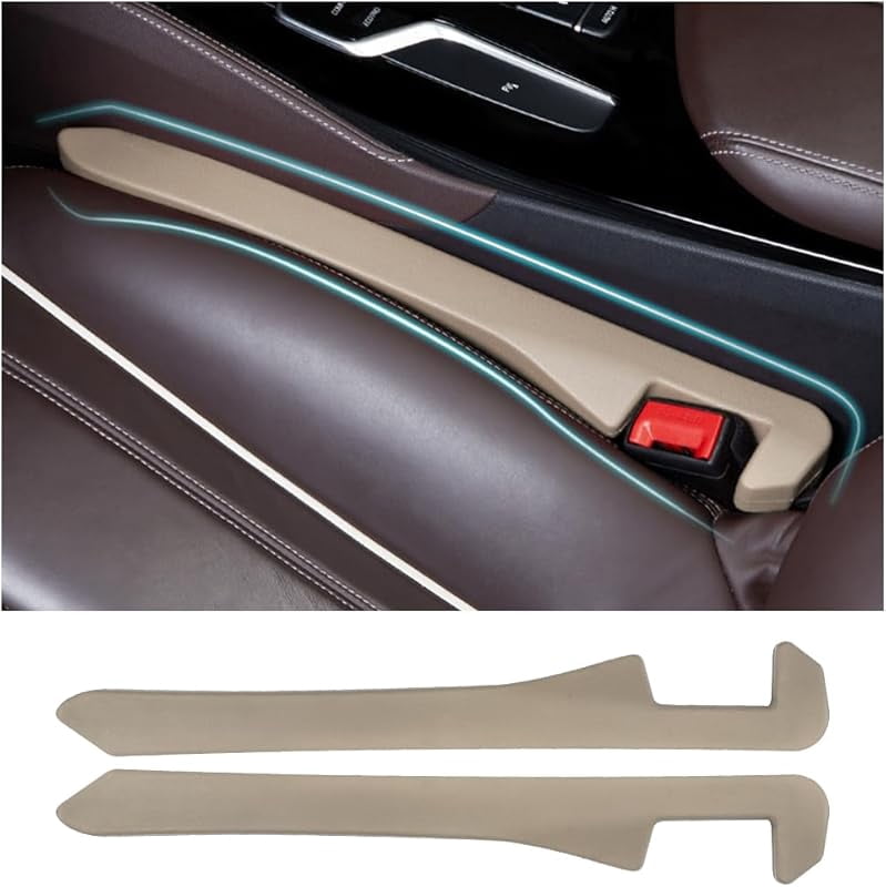 Junecarp Car Seat Gap Filler 2 Pack,Flexible Car Gap Filler Organizer ...