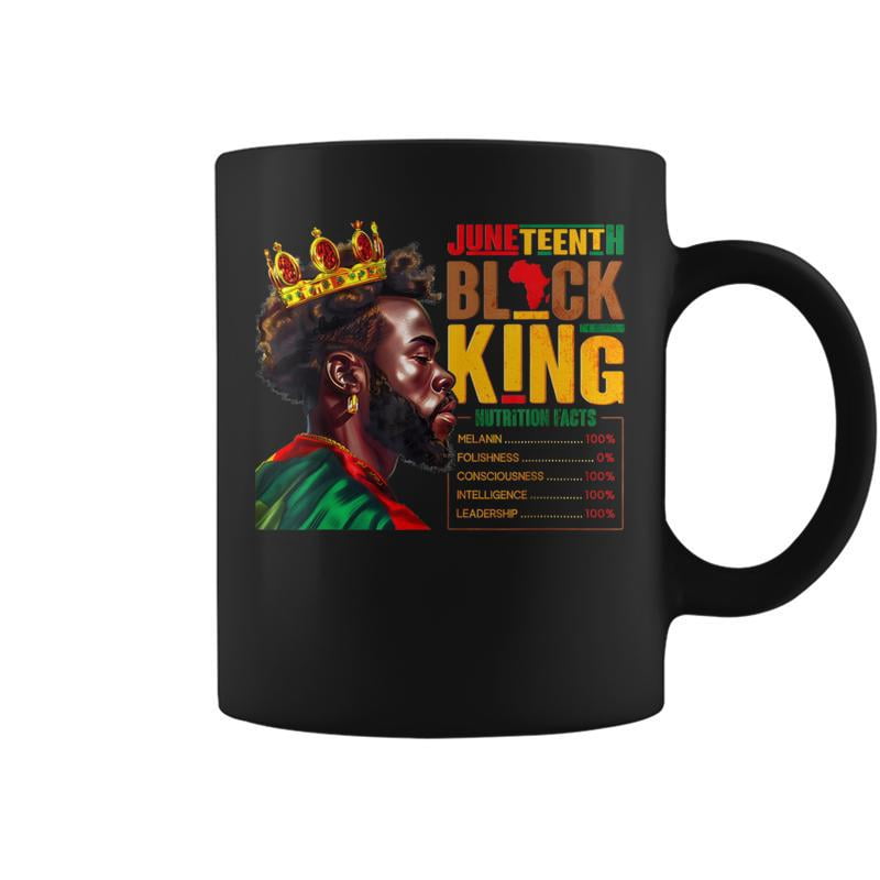 Junenth Black King 1865 African Nutritional Facts Coffee Mugs - Walmart.com