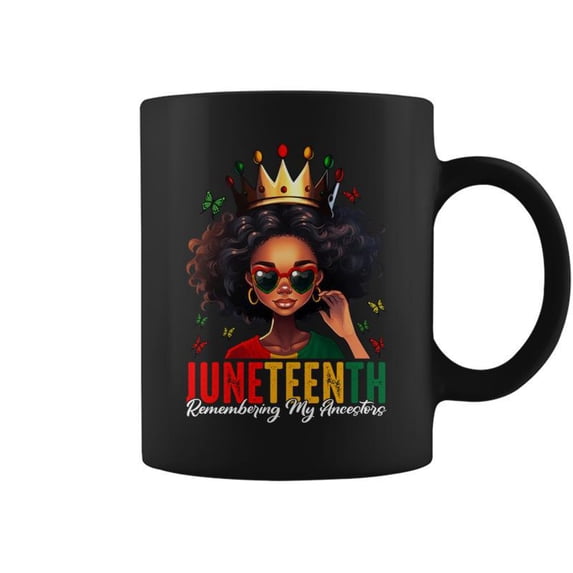 Junenth Remembering My Ancestors Freedom African Women Coffee Mugs ...