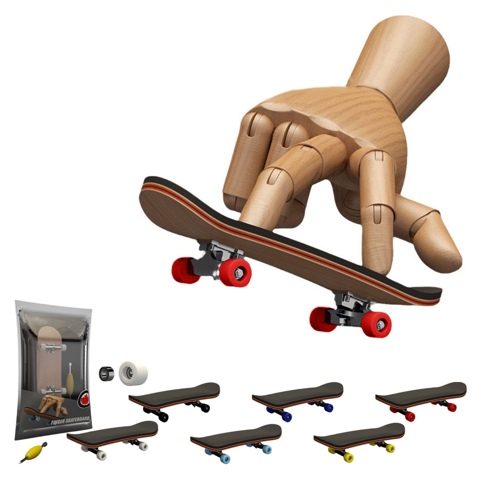 Junepar Finger Skateboards Mini Maple Wooden Fingerboards Finger ...