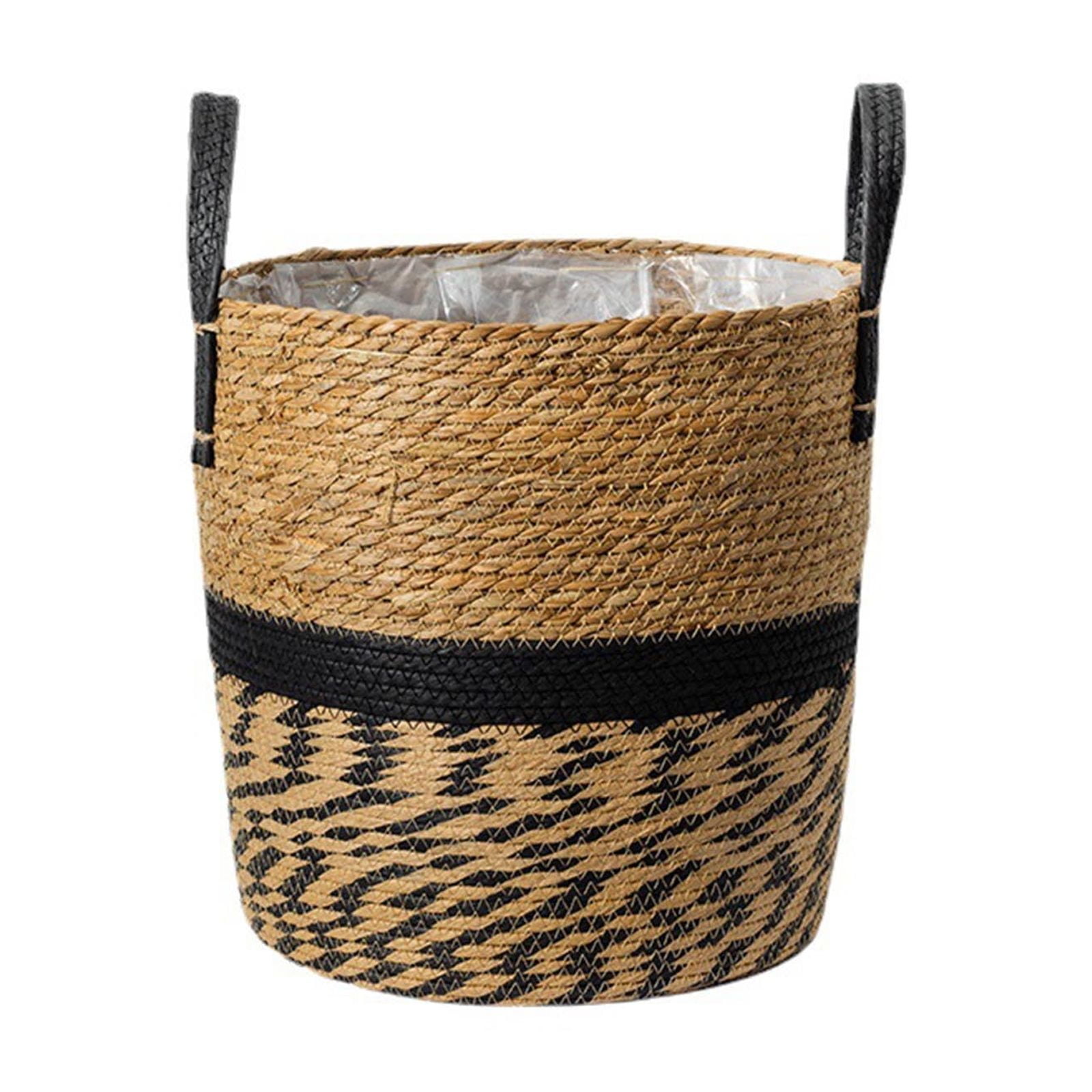 Junepar Woven Flowerpot Decoration Cover - 7 inch Decorative Flower ...