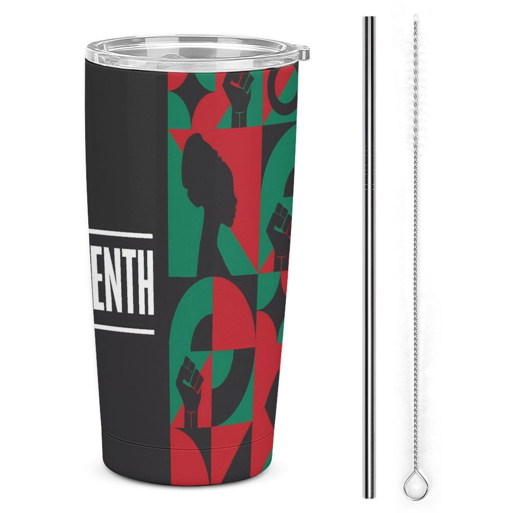 Junet-eenth Since 1865 Celebrate Freedom Afican Stainless Steel Tumbler ...