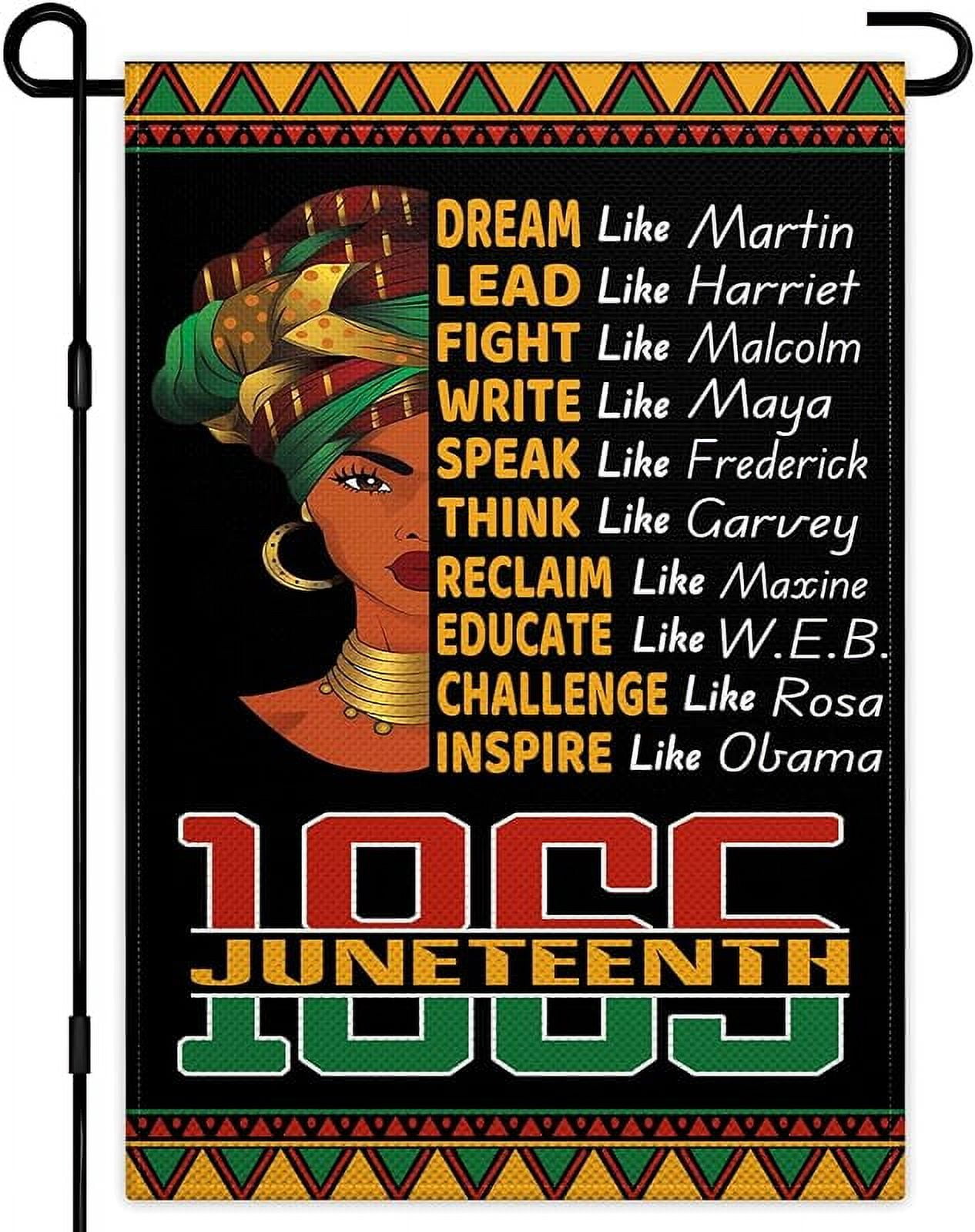 Junete-enth Garden Flag for Outside 12×18 Inch Double Sided African ...