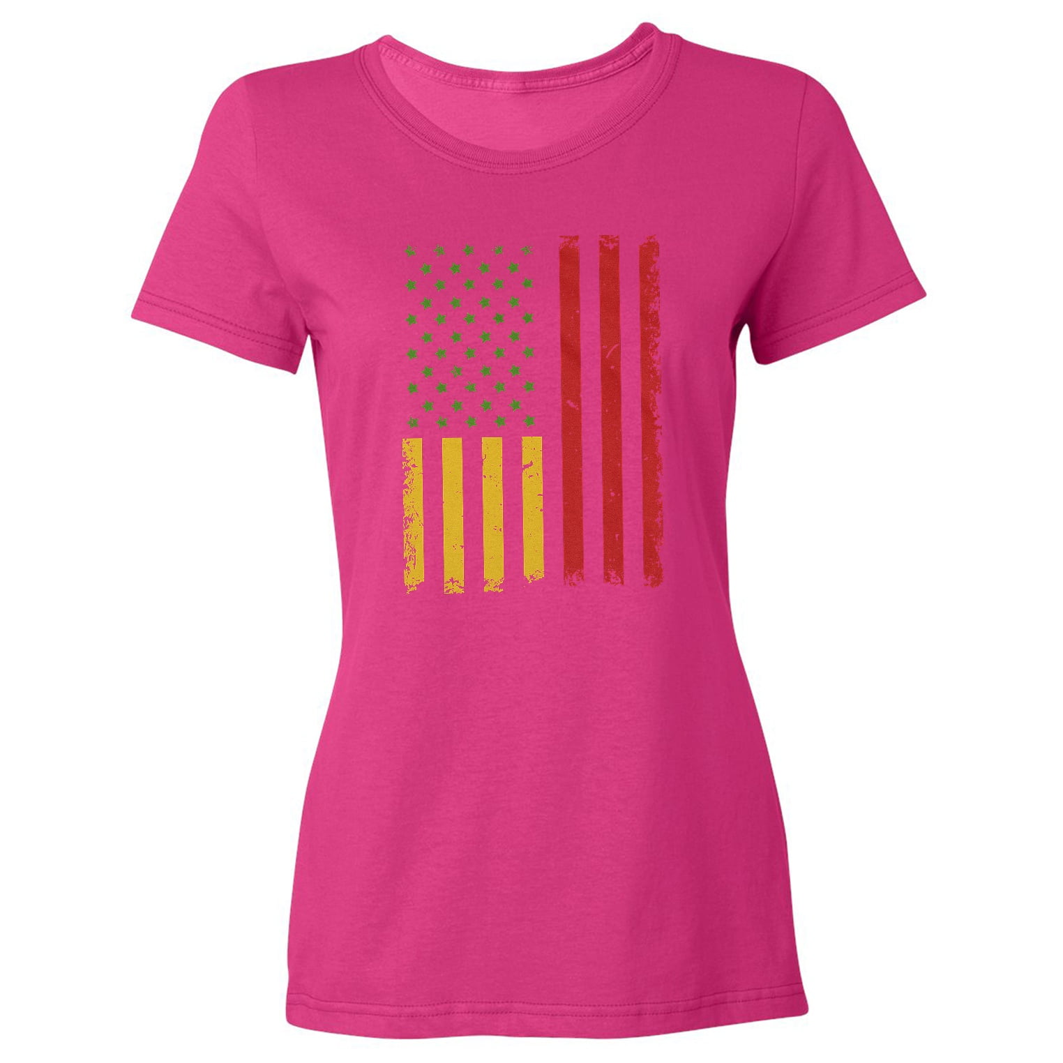 Juneteenth African Colors US Flag - Emancipation Day Ladies' Crewneck T ...