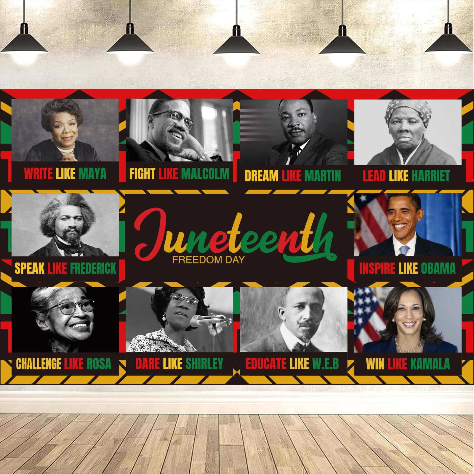 Juneteenth Backdrop Banner Decorations RRF12 Freedom Day Banner, Happy ...