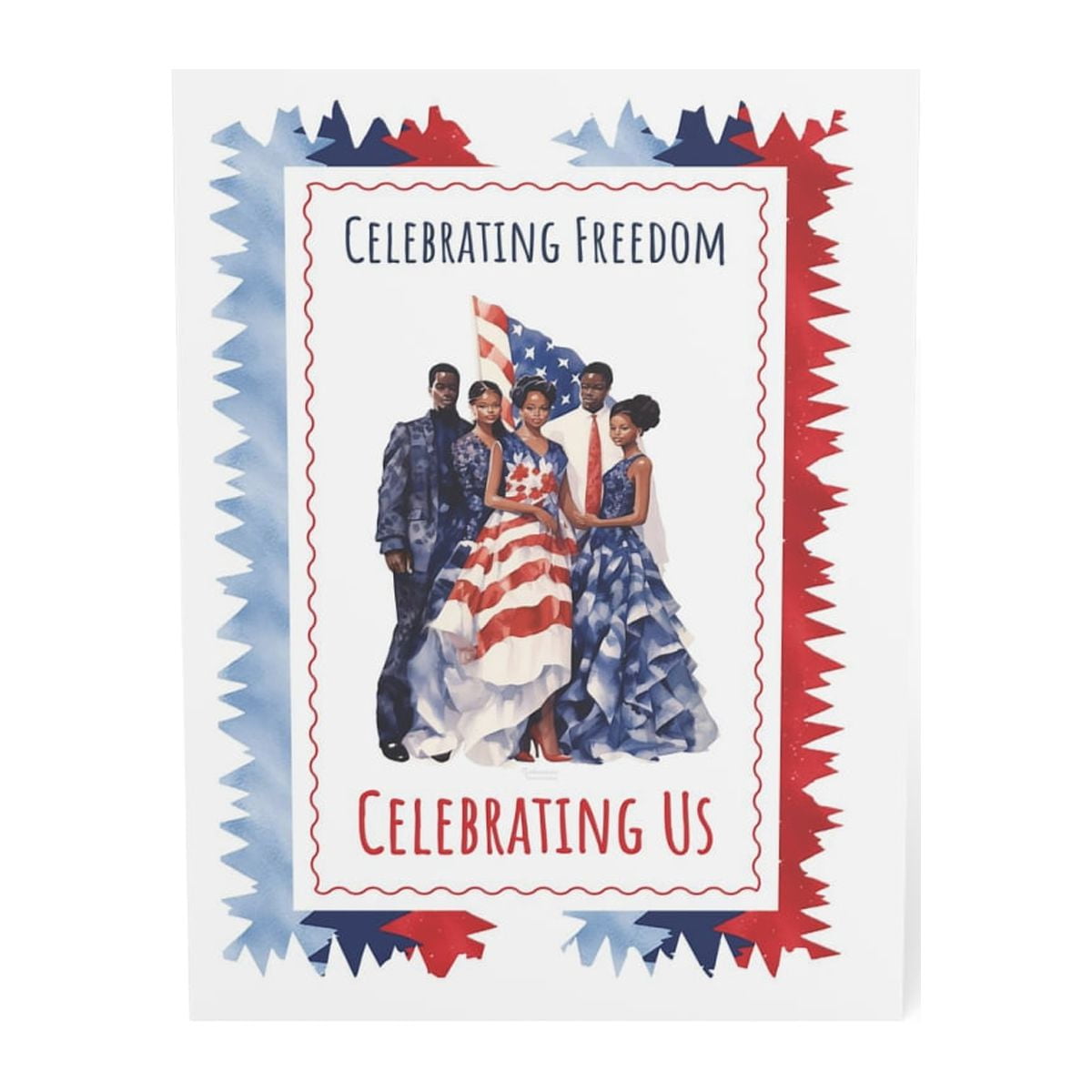 "Juneteenth Greeting Card: Celebrating Us" - Greeting Cards (1, 10, 30 ...