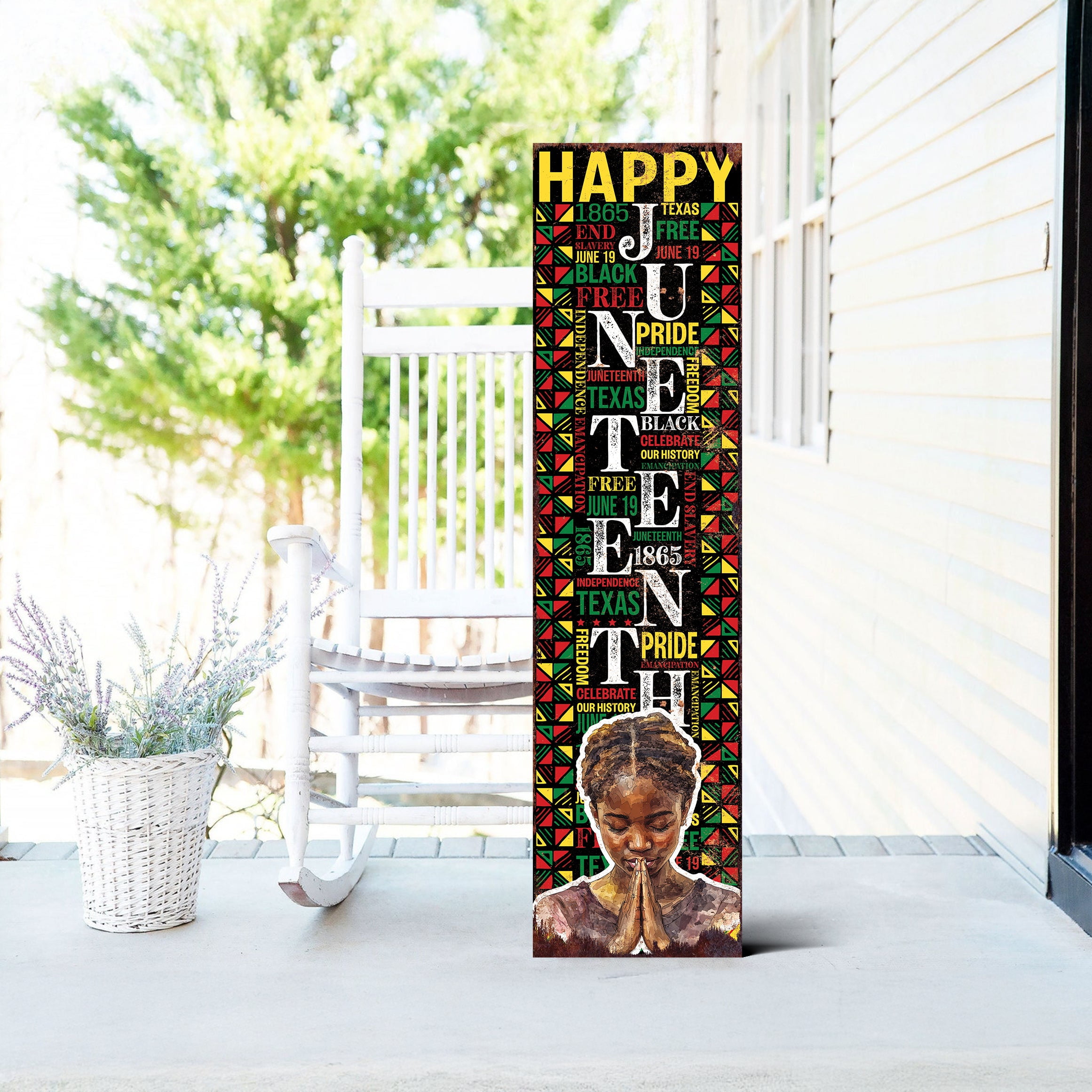 Juneteenth Porch Sign | Juneteenth Outdoor Decor | Multi Sizes ...