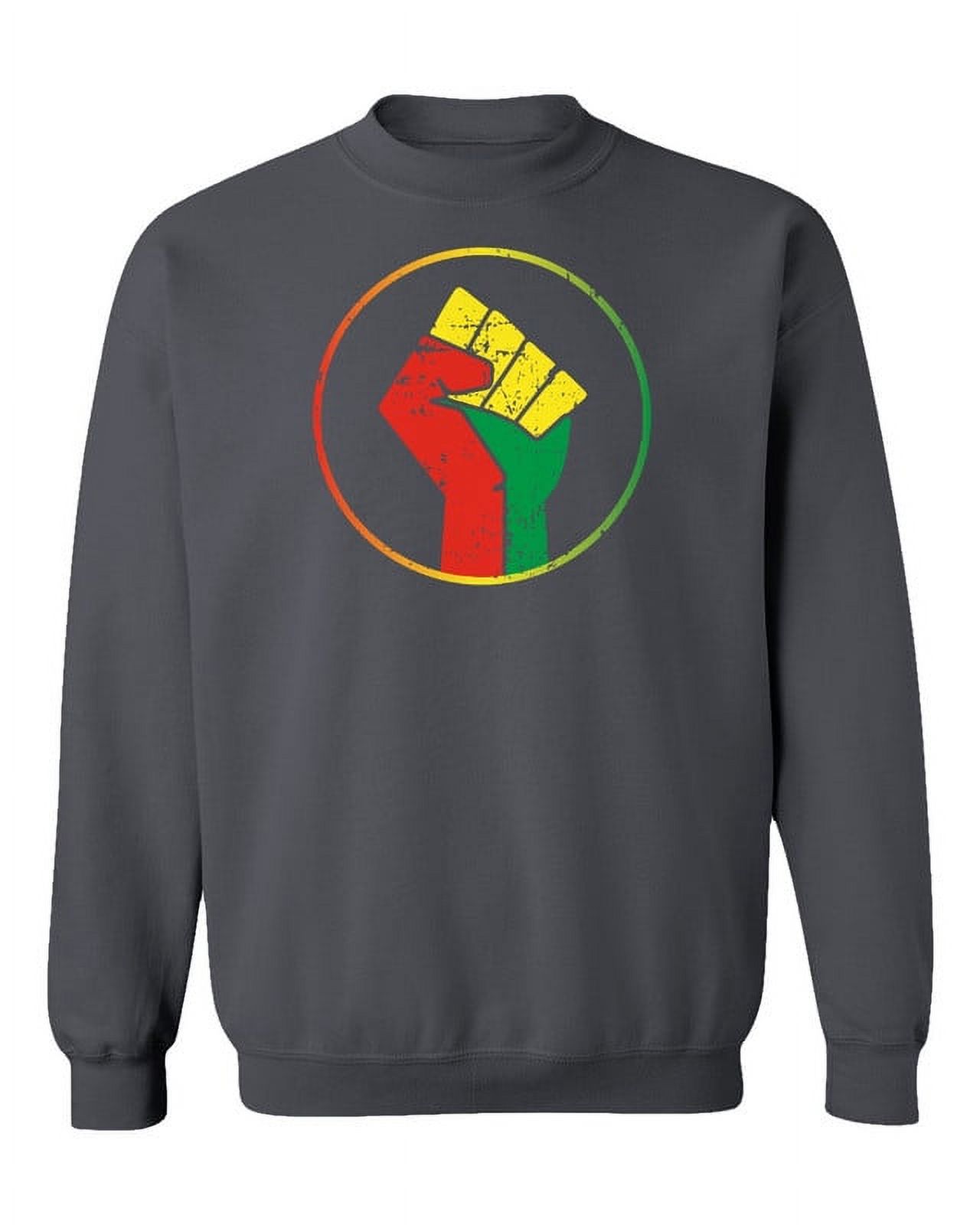 Juneteenth Raised Fist African Colors Black Freedom Unisex Crewneck ...