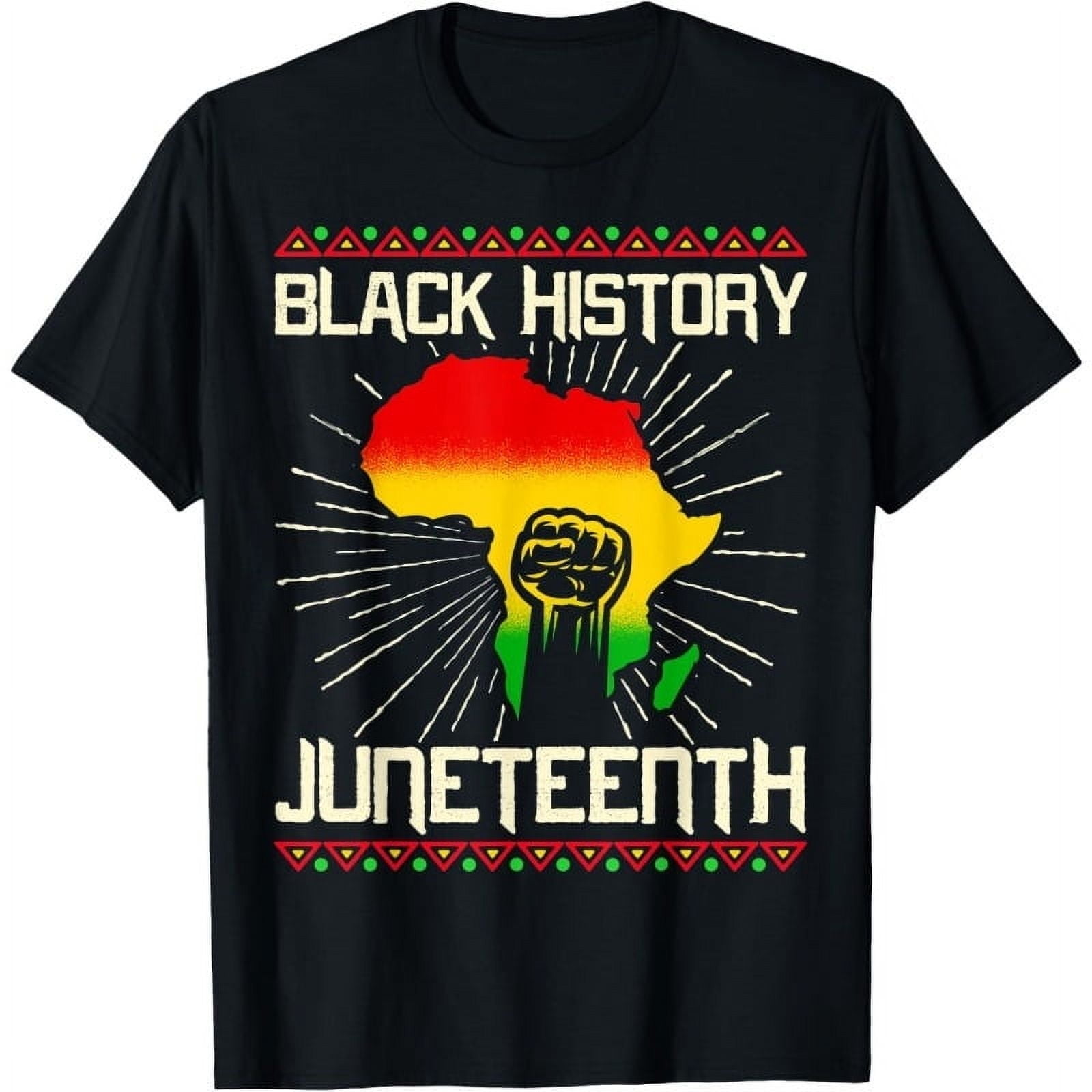 Juneteenth Unify Pro Black African American Flag Pride T-Shirt - Walmart.com