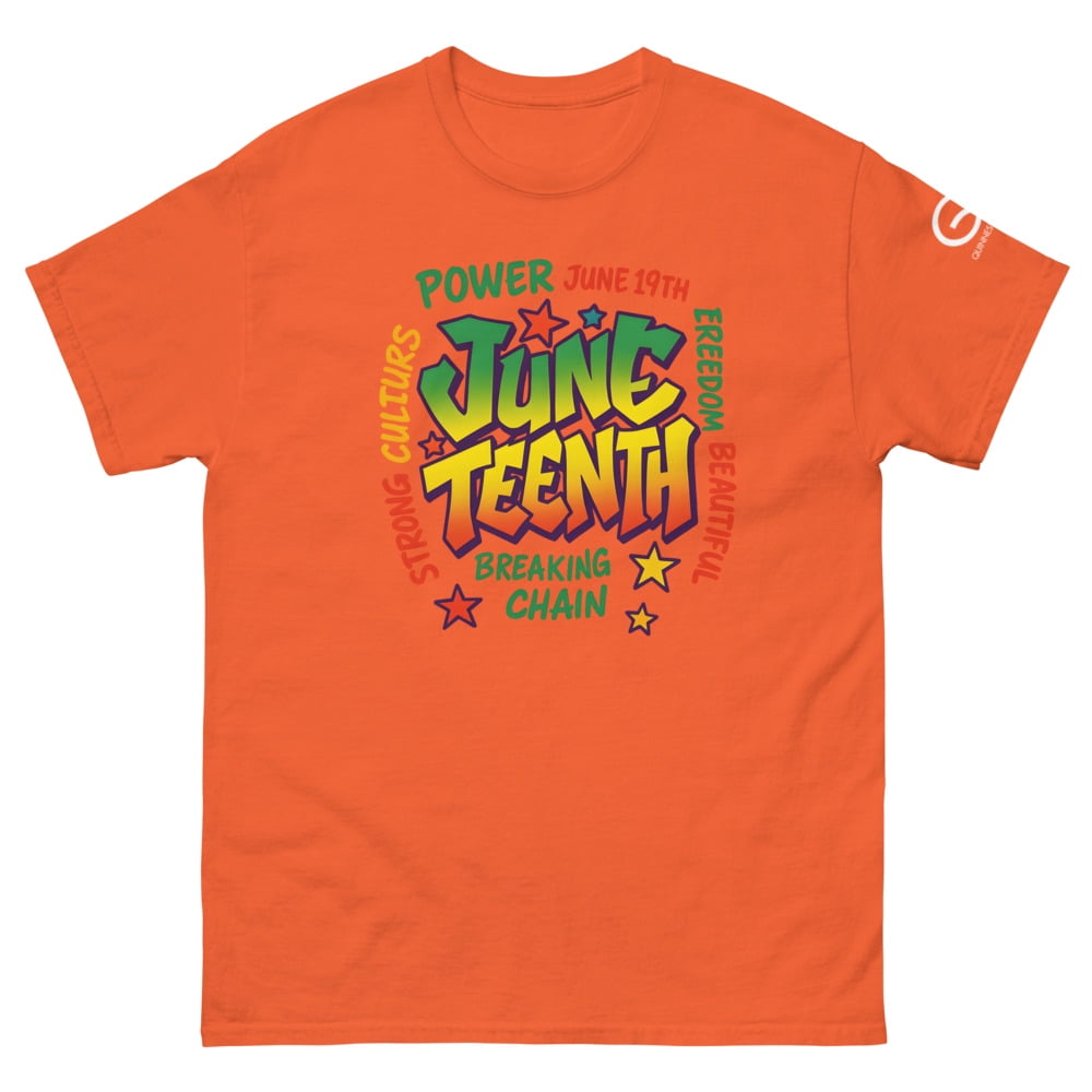 Juneteenth Unisex classic tee (Orange, L) - Walmart.com