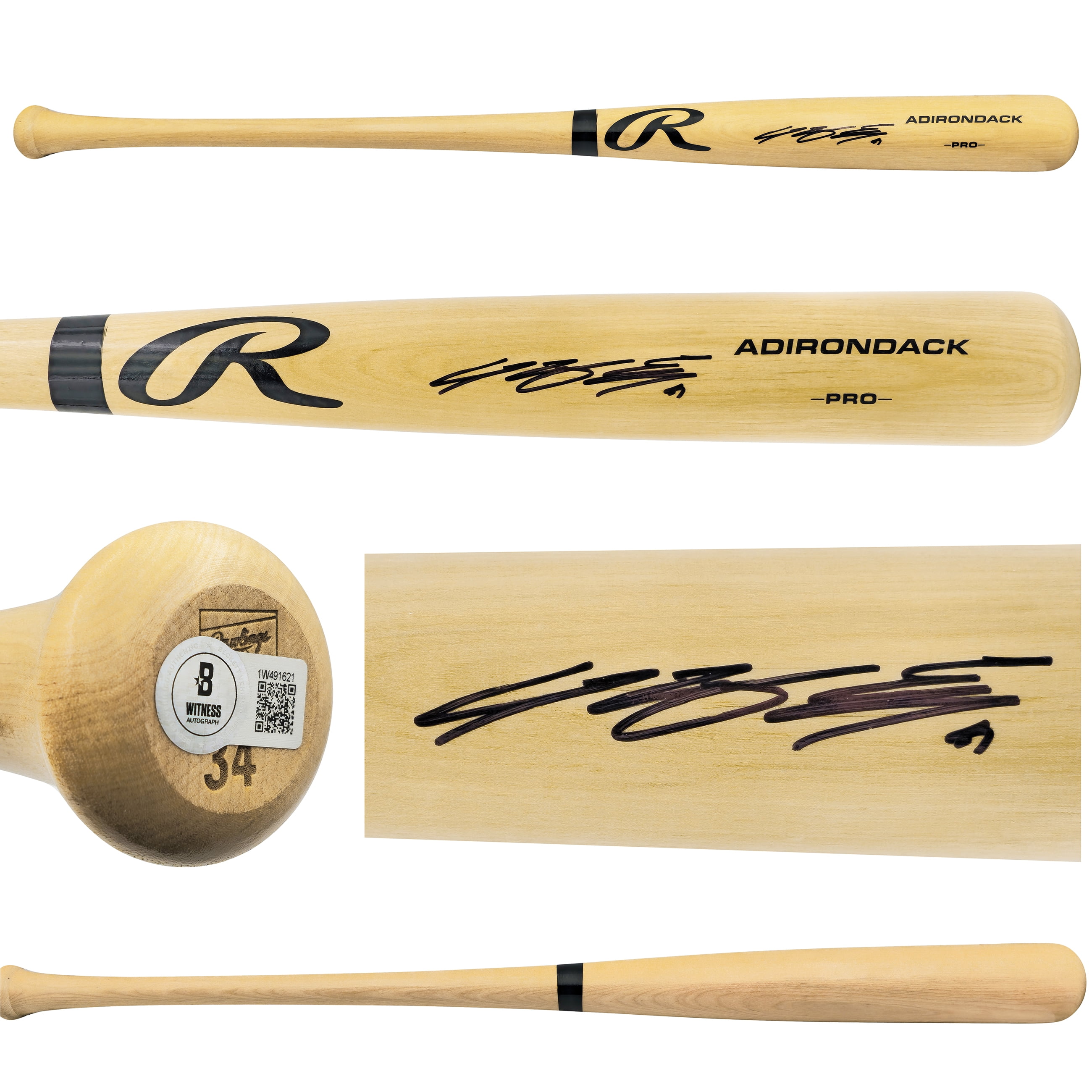 Jung Hoo Lee Autographed Blonde Rawlings Adirondack Baseball Bat San ...