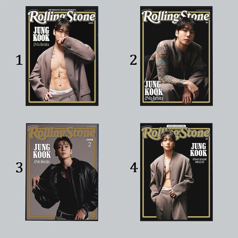 Jung Kook Cover Magazine December 8 2025 Poster 8x12 UNFRAMED - Walmart.com