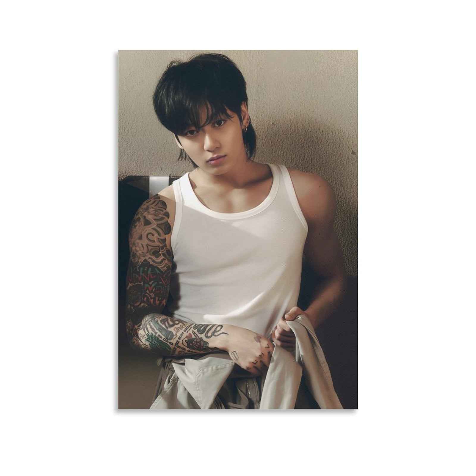 Jung Kook Poster Cool Poster Cool Artworks Painting Wall Art Canvas ...