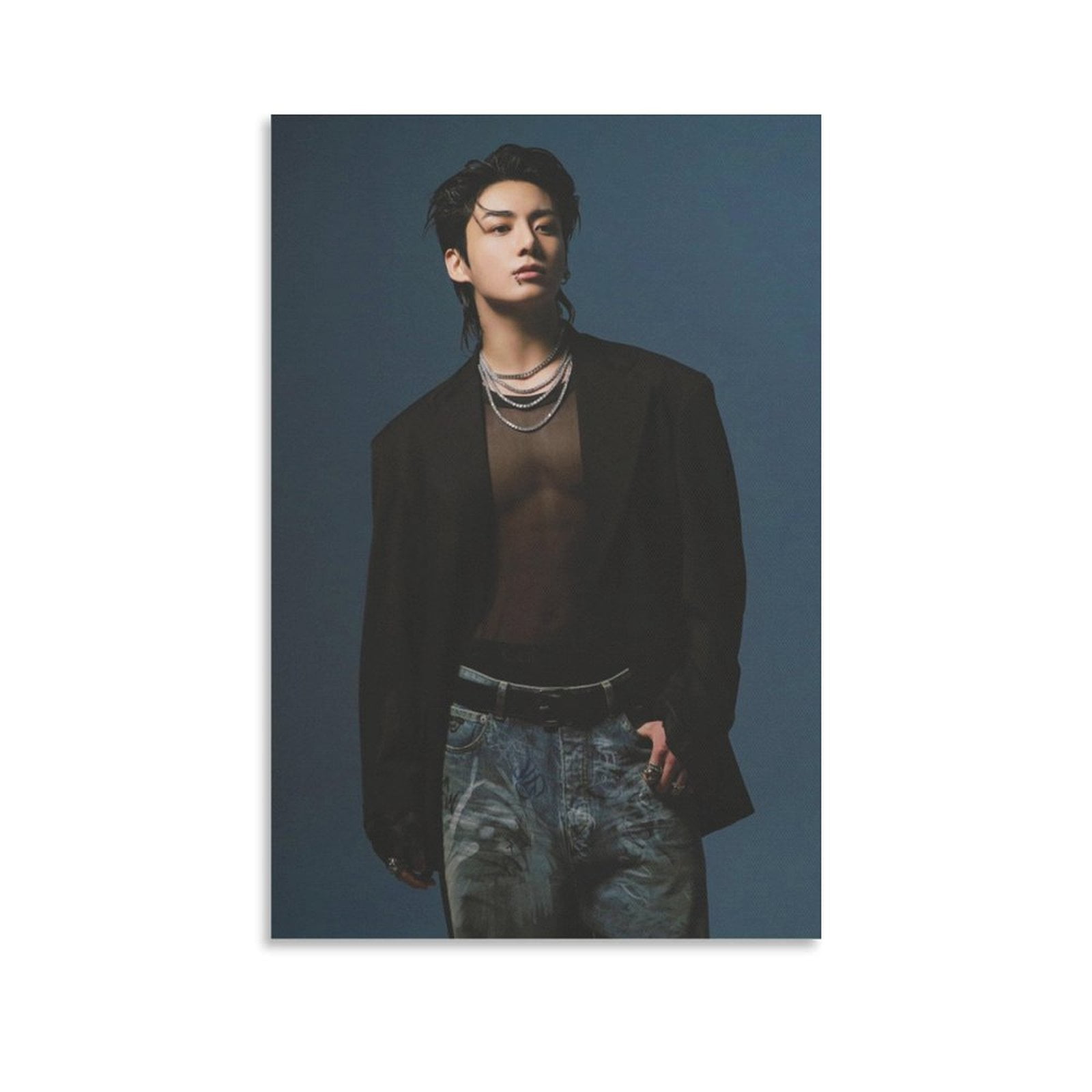 Jung Kook Singer Cool Posters Poster Cool Artworks Painting Wall Art ...