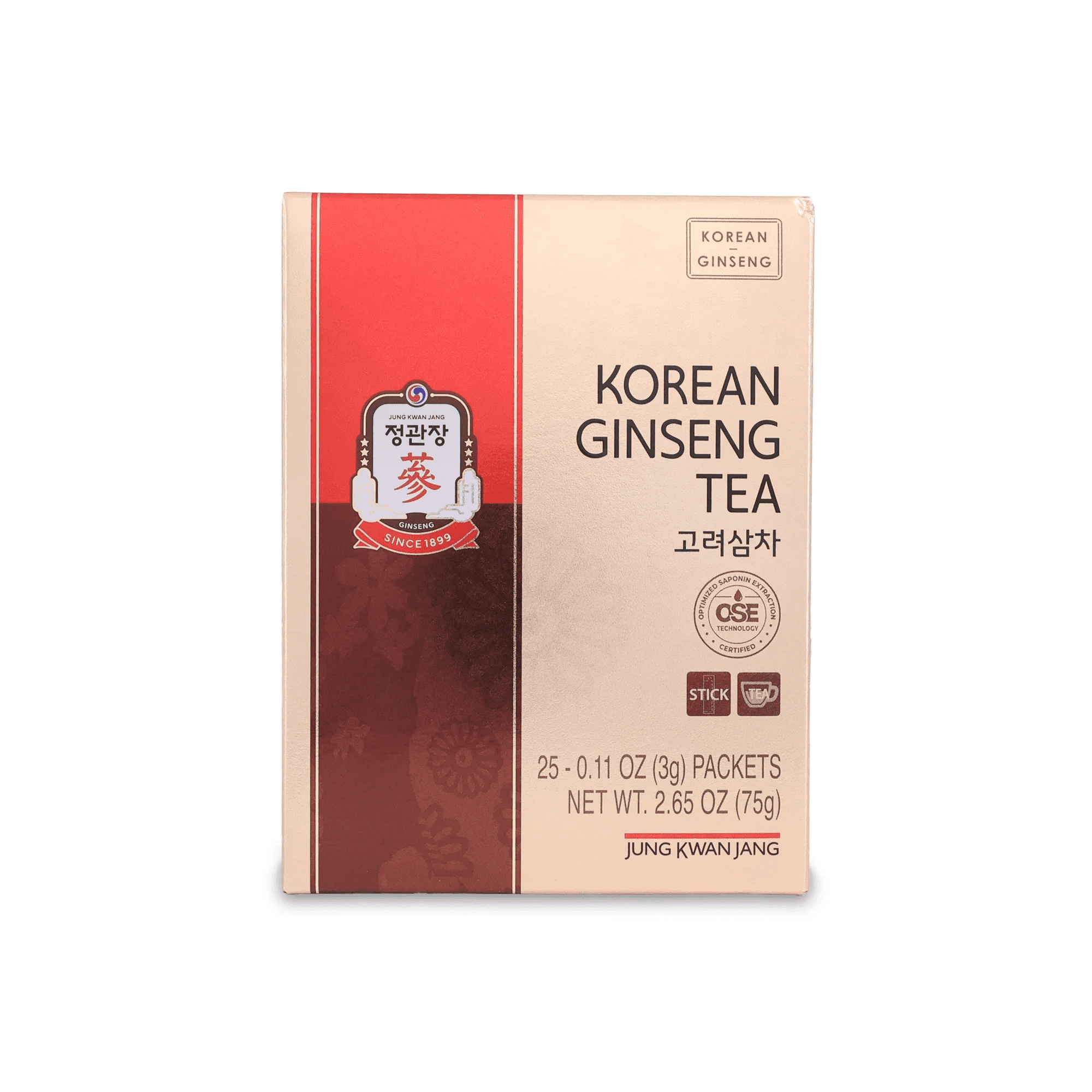 JungKwanJang Korean Ginseng Tea, 25 Packets, 0.11 oz (3 g) Each ...