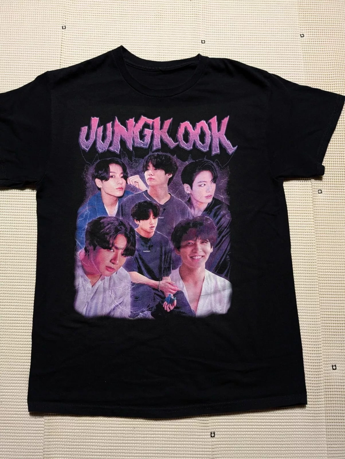 Jung!kook! BTS Logo K Pop Korean Music Band Black Graphic Unisex Size ...