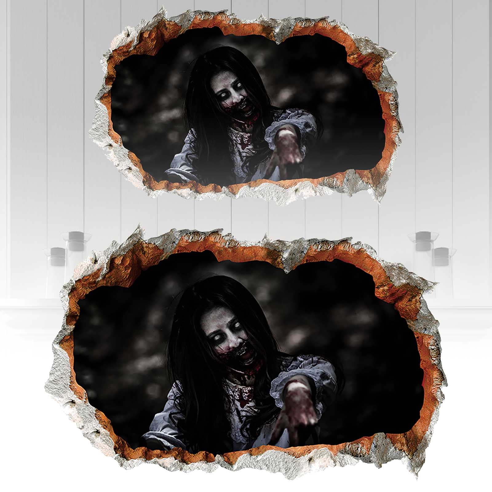 Jungdeepe 3D Wall Decals Scary Decorations Window Clings Wall Wall ...