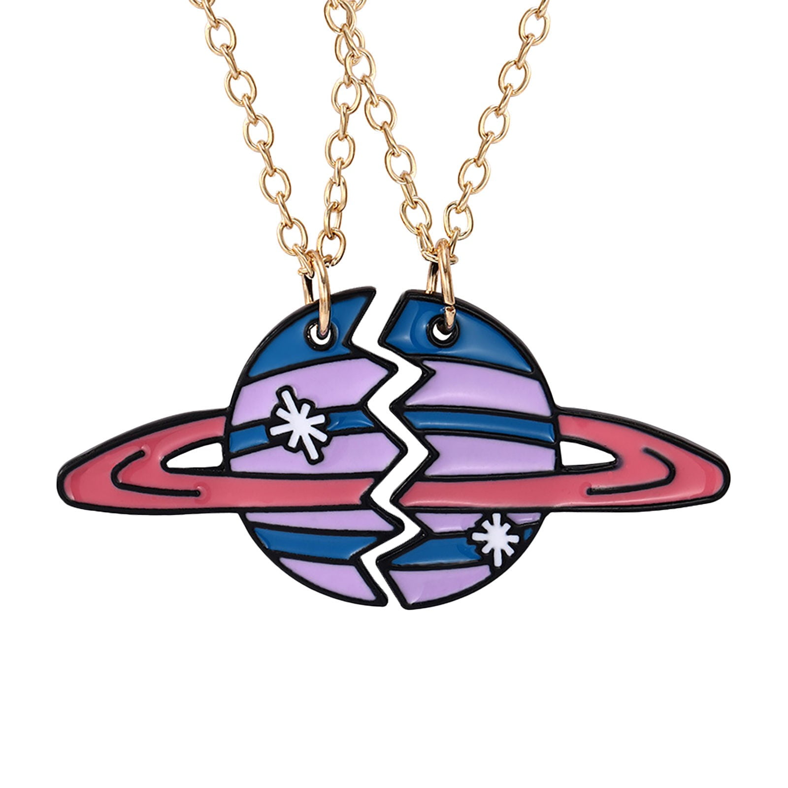 Jungdeepe Be-st Friend Necklaces For 2 Girls/Couple Necklaces ...