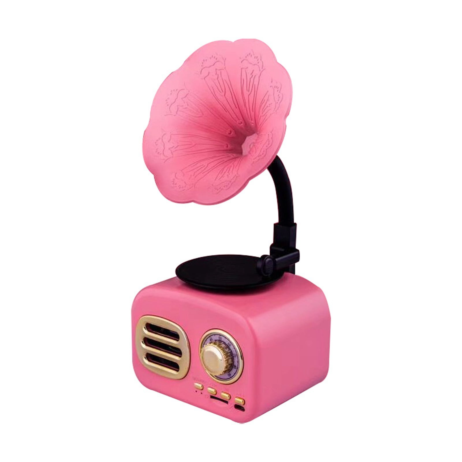 Jungdeepe Mini Classic Wireless BT Speaker Stereo Audio Retro Record ...