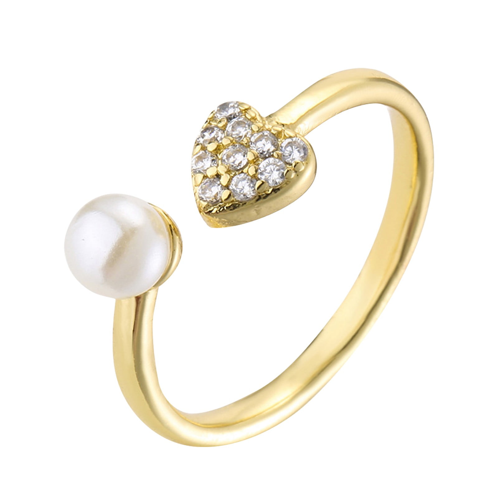 Jungdeepe Openning Rings Gold Elegant Rings For Women Adjustable Rings ...