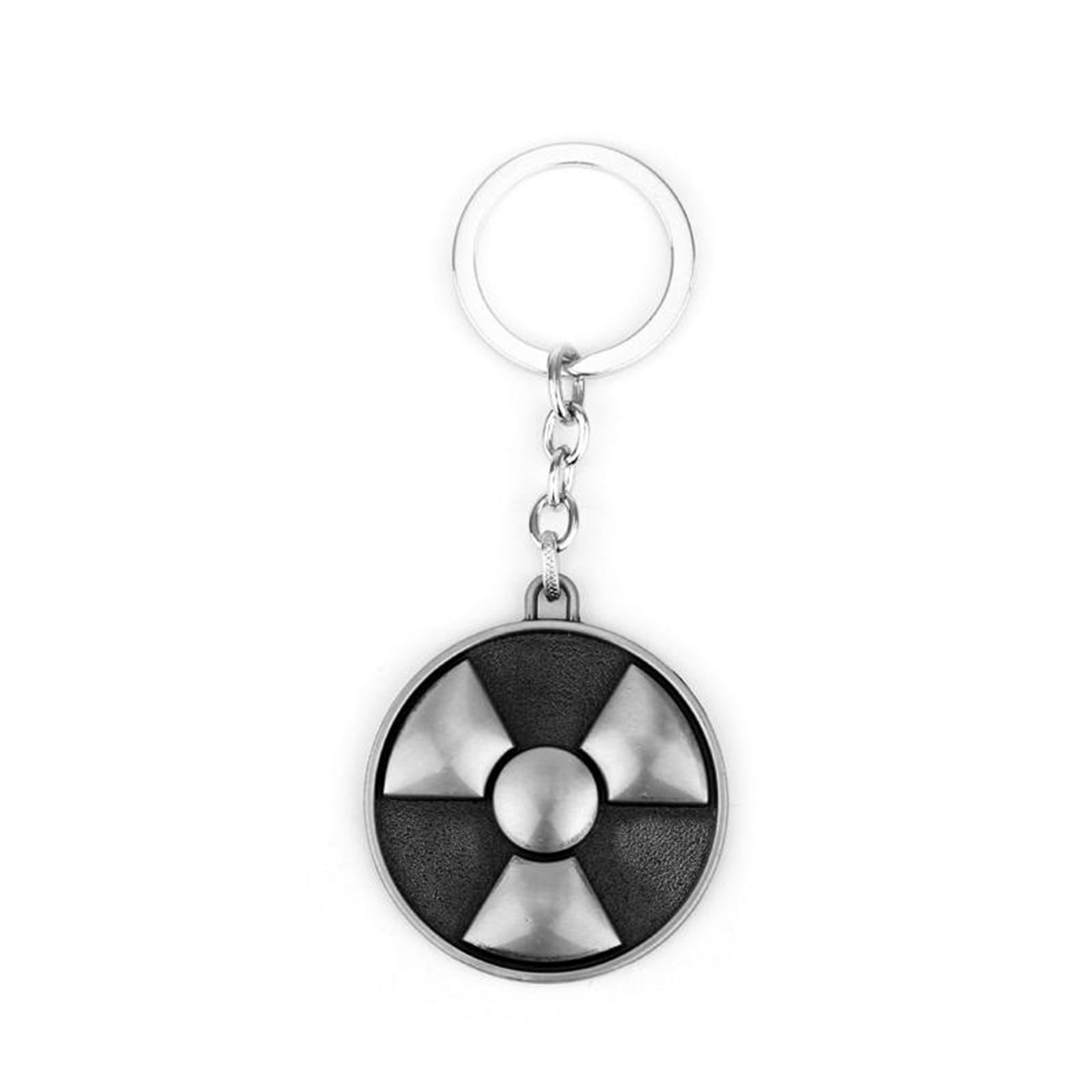 Jungdeepe Radiation Sign Keychain Pendant Unique Gift (silvery ...