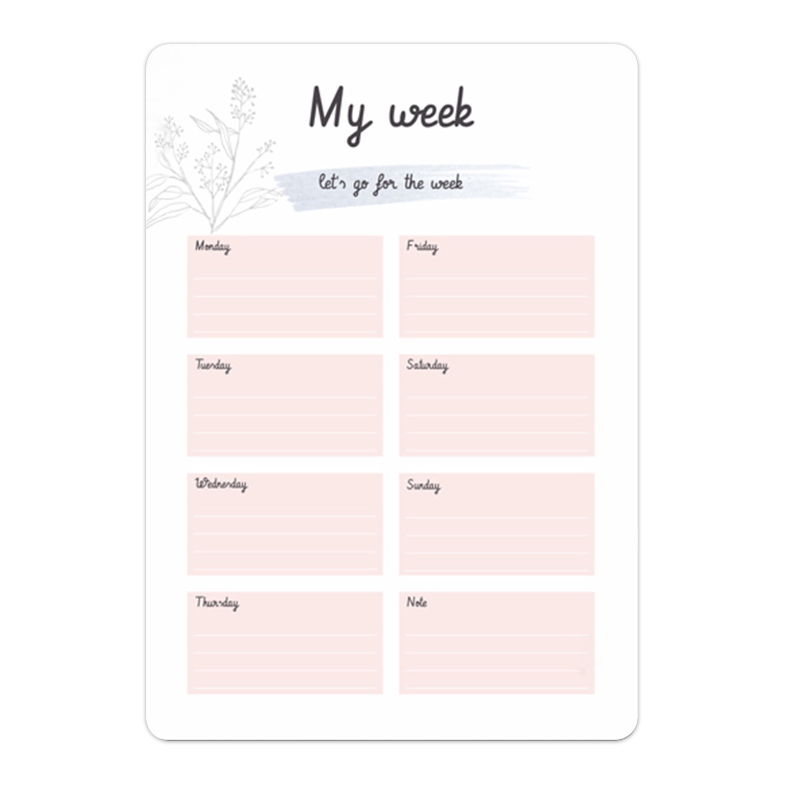 Jungdeepe Rewritable Fridge Removable Message Board Scheduler Stickers ...