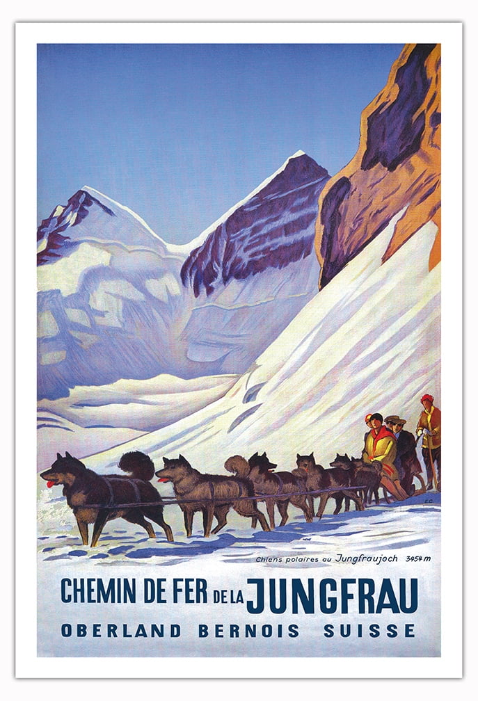 Jungfrau Railway Switzerland - Bernese Alps - Dog Sled Huskies ...