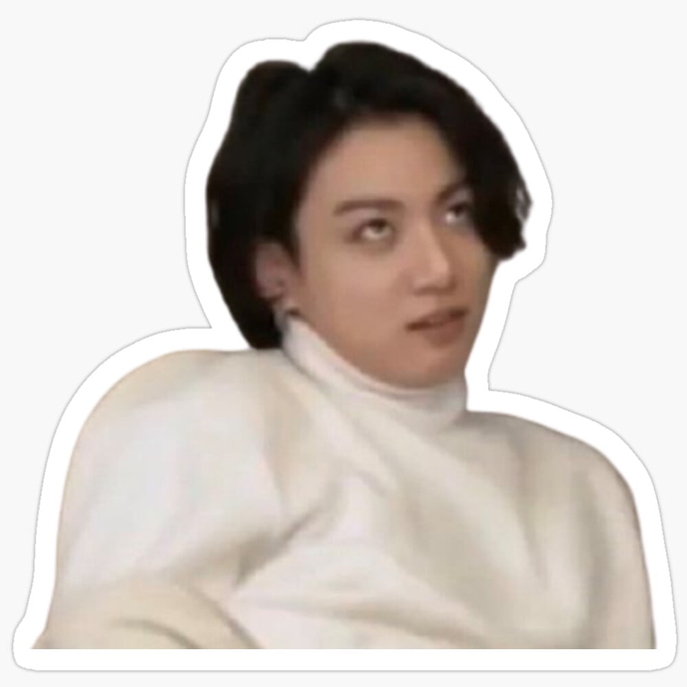 Jungkook Eye Roll Sticker Phone Decal Water Bottle Stickers Car Decals ...