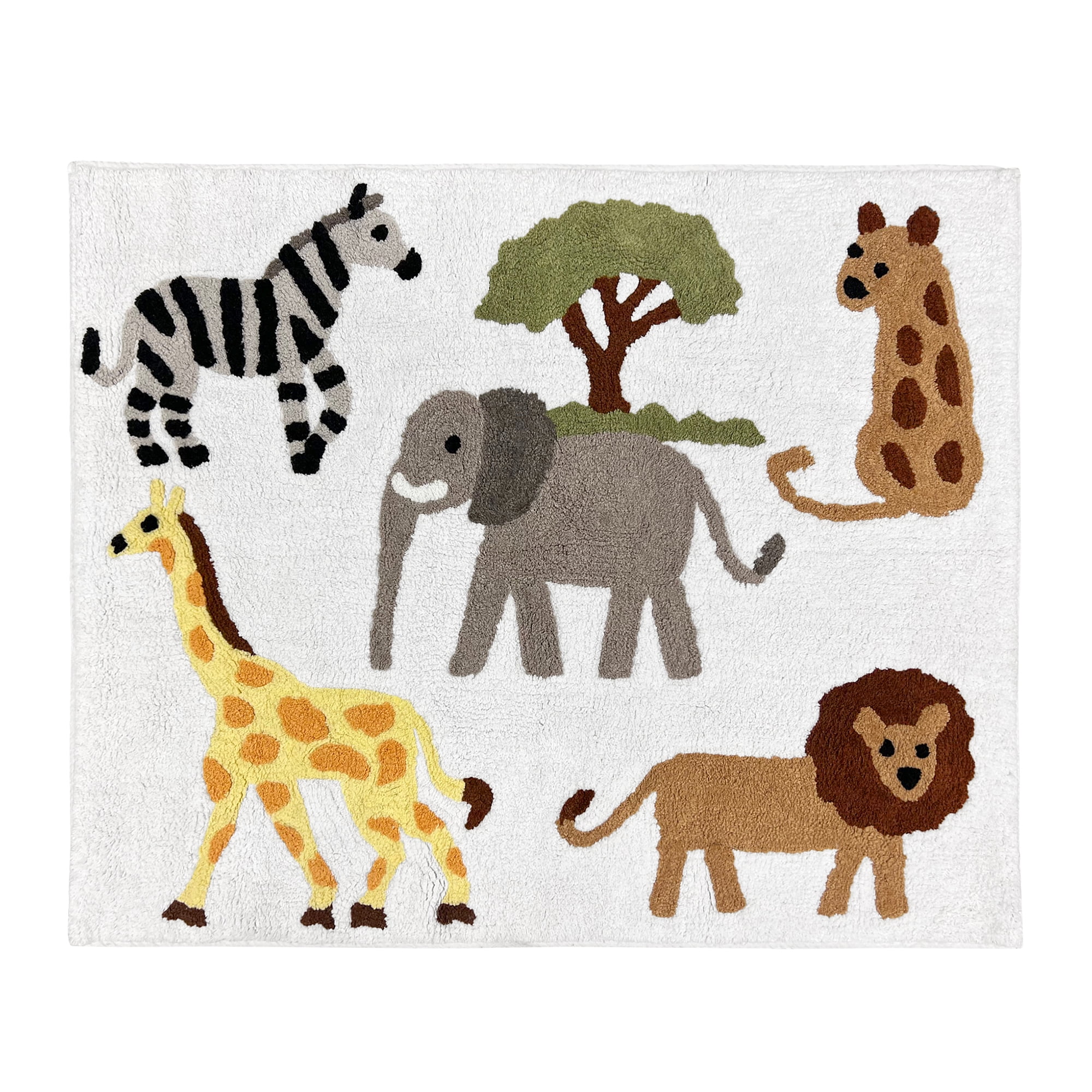 Jungle Accent Floor Rug Boy or Girl Gender Neutral Unisex by Sweet Jojo ...