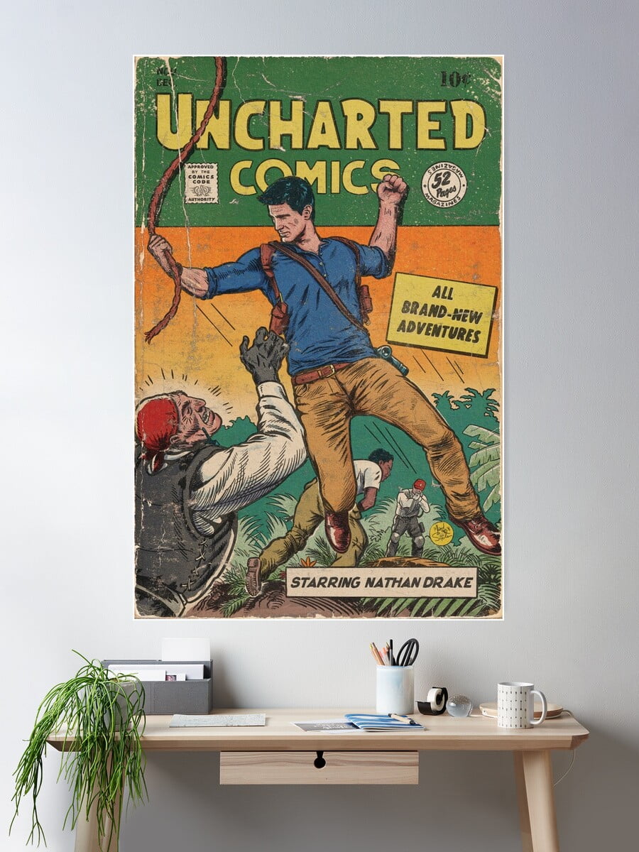 Jungle Adventures Comic Book Fan Art Poster Wall Art, Modern Wall Decor ...
