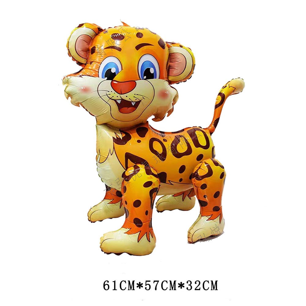 Jungle Animal Balloons Giant Animal Standable Foil Balloon Lion Tiger ...