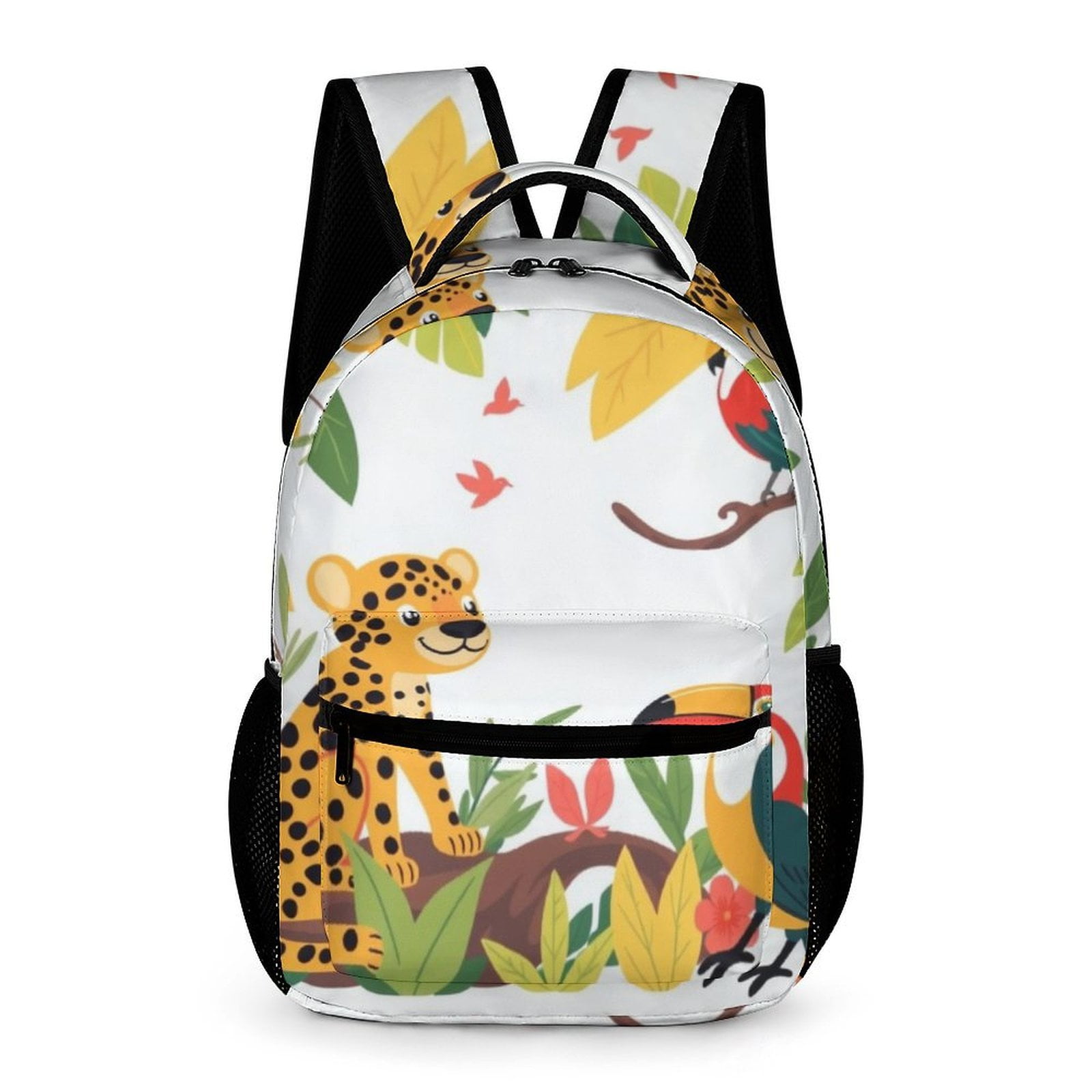 Jungle Animal Scene Backpack Student Bookbag School Bag Laptop ...