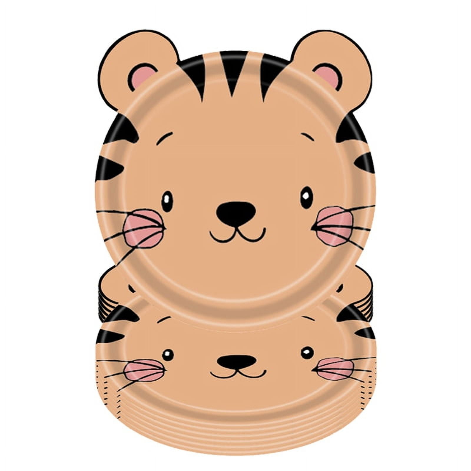 Jungle Animal Theme Paper Plate Animal Disposable Plates Cutlery Set ...