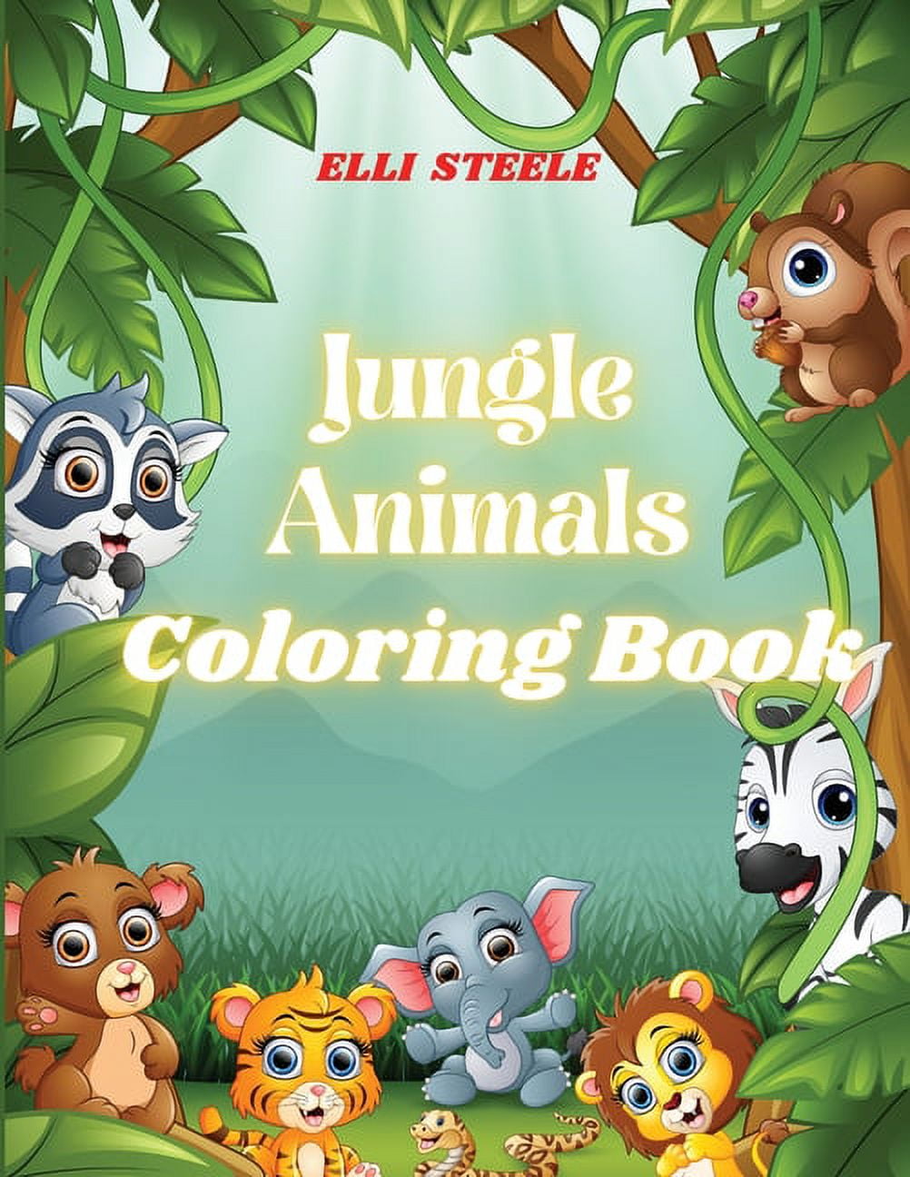 Jungle Animals Coloring Book : Culte Animals Coloring Books for boys ...