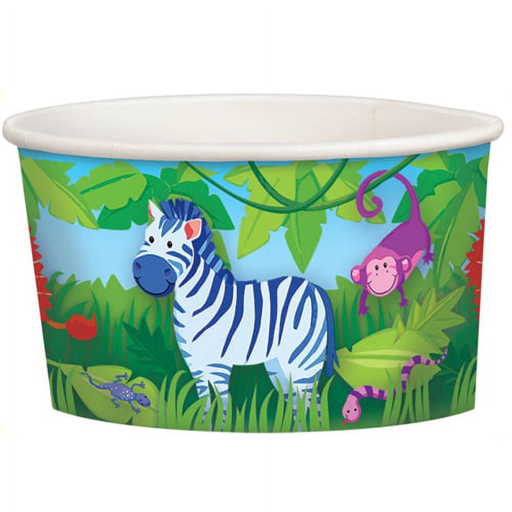 Jungle Animals Ice Cream Cups (8ct) - Walmart.com