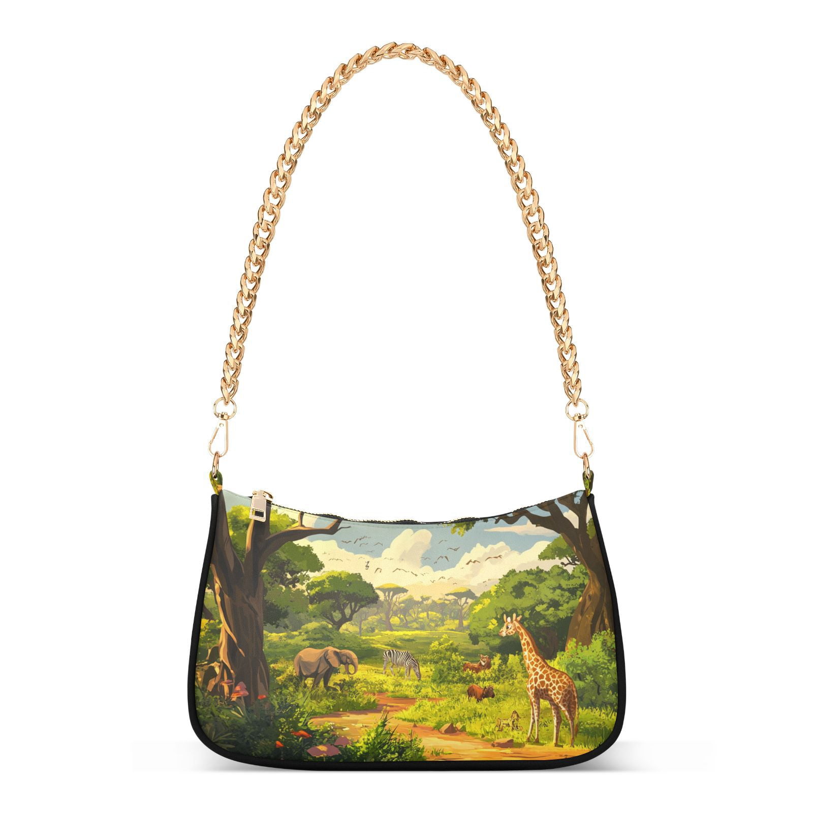 Jungle Animals Savanna Women Handbags Shoulder Bag Cross Body Bag with ...